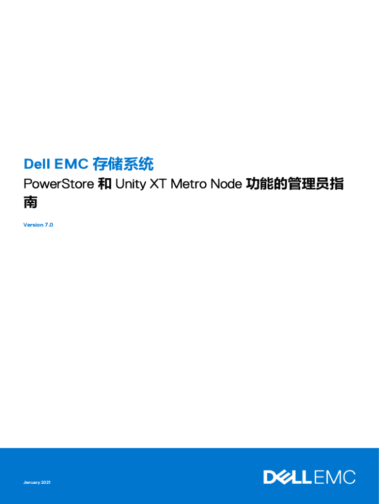 Fillable Online Dell EMCPowerStoreUnity XT Metro Node .Metro NodeMetro ...