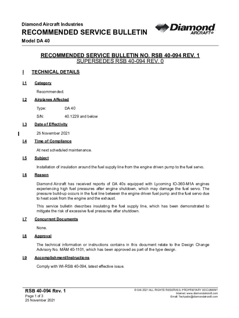 Fillable Online Airworthiness Directives; Diamond Aircraft Industries ...
