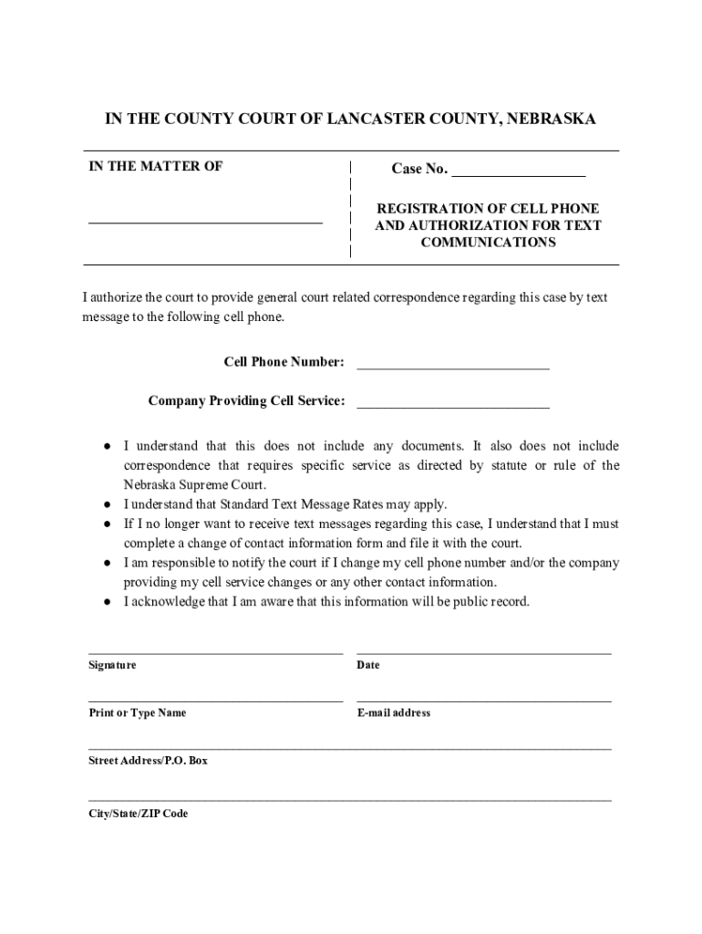 Fillable Online Lancaster County Attorney files motion for special ... Fax Email Print - pdfFiller