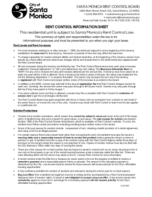 Fillable Online Rent Control Information Sheet Fax Email Print - pdfFiller