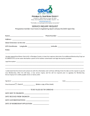 Fillable Online Service Inquiry Request.docx Fax Email Print - pdfFiller