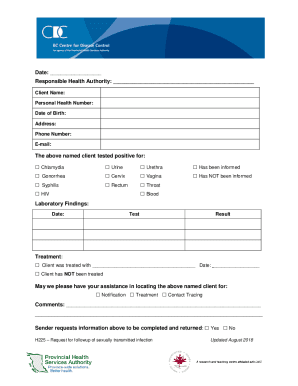 Fillable Online STD Prevention - Arkansas Department of Health Fax Email Print - pdfFiller