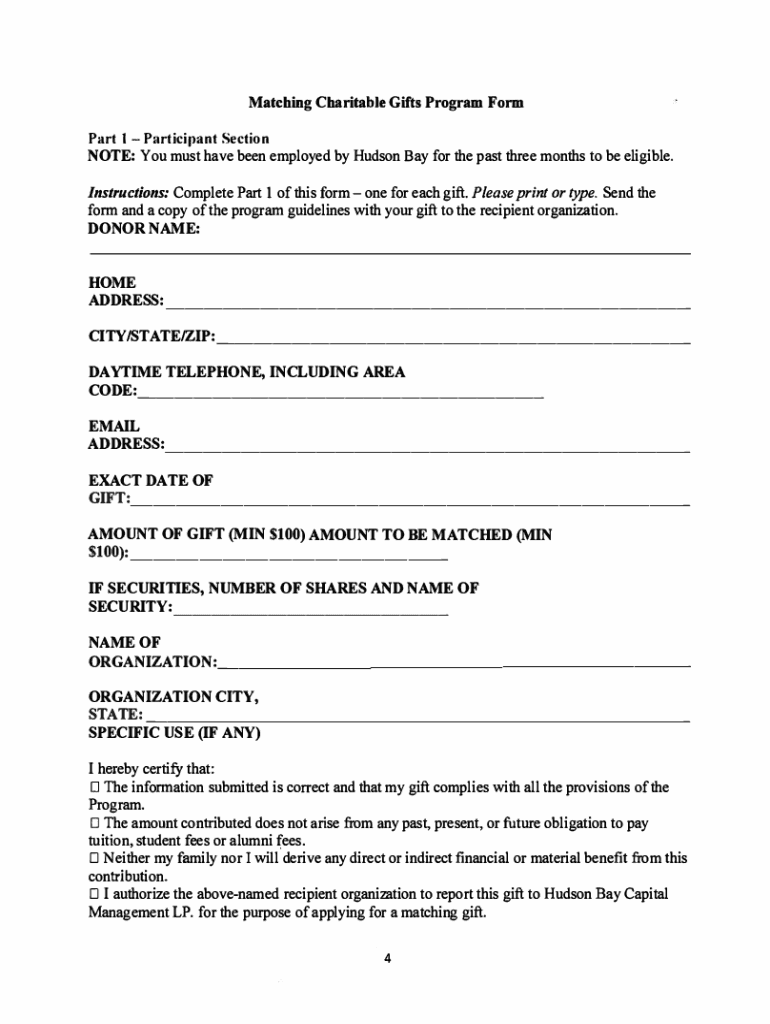 Fillable Online Matching Charitable Gifts Program Form Fax Email Print ... Fillable Online Matching Charitable Gifts Program Form Fax Email Print ...