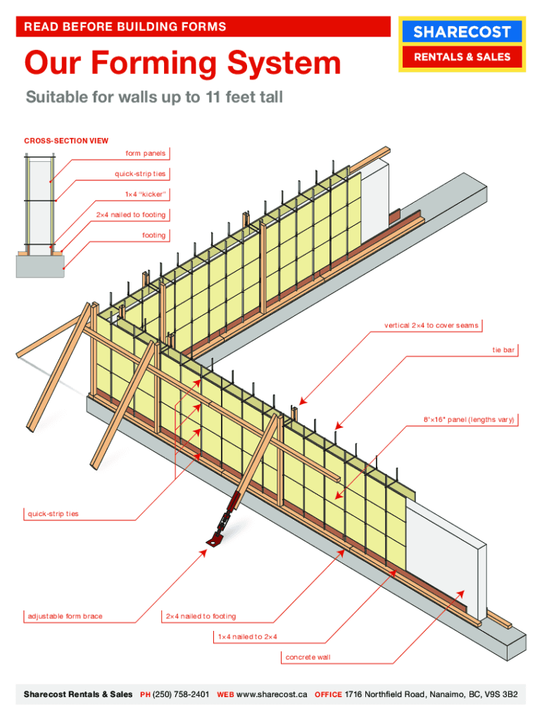 Fillable Online Footings and Foundations with Snap Tie Forms for ...
