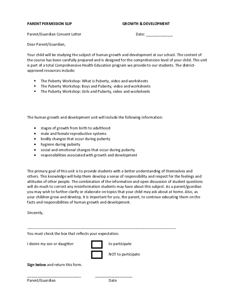 Fillable Online Parents Permission Form Template Fax Email Print ...