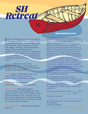 Fillable Online Sample Retreat Invitation Fax Email Print - pdfFiller