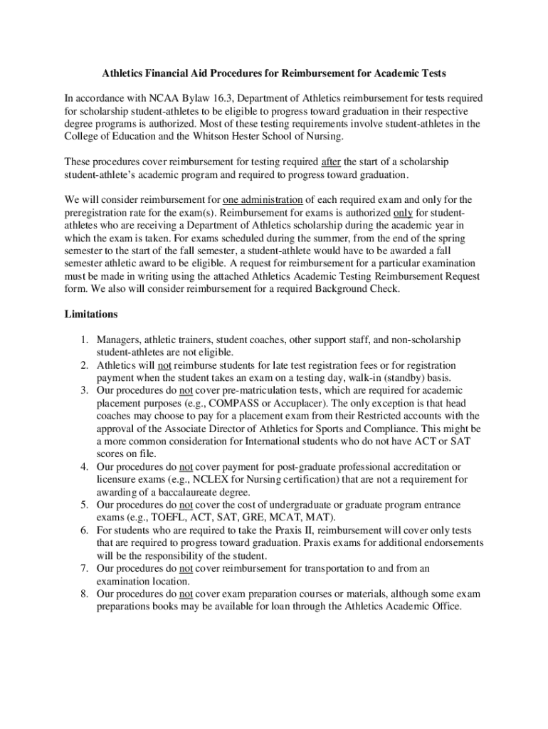 Fillable Online sites tntech National Collegiate Athletic Association ...