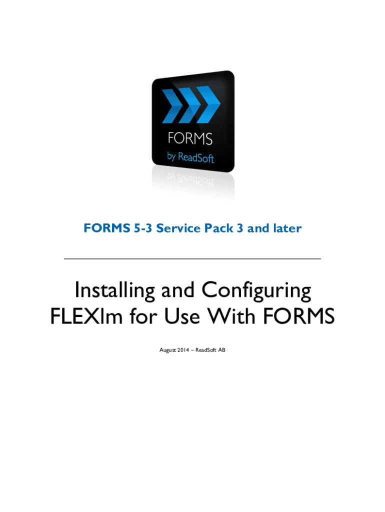 Fillable Online Installing and Configuring FLEXlm for Use With FORMS Fax Email Print - pdfFiller