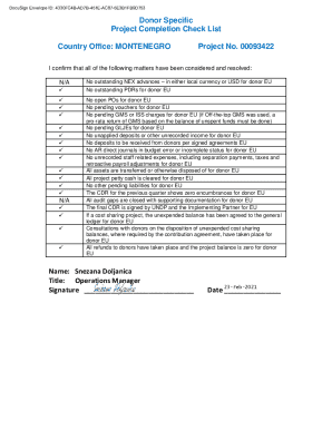 Fillable Online info undp Project Completion Check List-Signed-COMPASIS ...