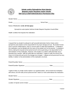 Fillable Online Self Carry Permission Form Fax Email Print - pdfFiller