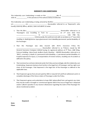 Fillable Online Affidavit and Indemnity format- Download free legal ...