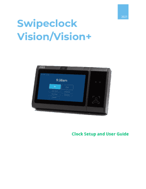 Fillable Online Connect Swipeclock Touch and Vision to the Internet Fax Email Print - pdfFiller