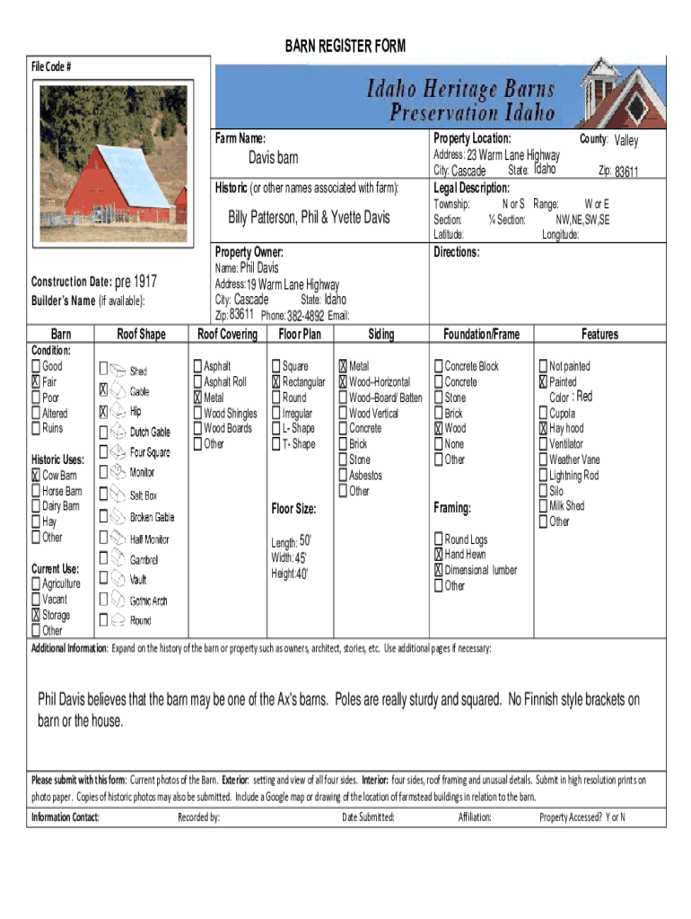Fillable Online Farm Business Registration Form Template Fax Email ...
