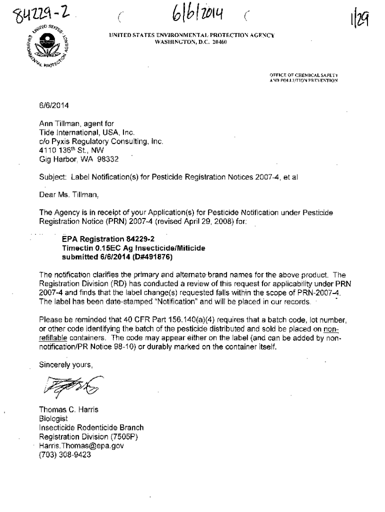 Fillable Online US EPA, Pesticide Product Label, TIMECTIN 0.15 EC AG ...
