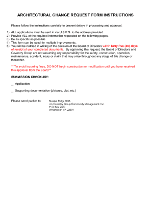 Fillable Online MKR-Architectural Change Request Form Fax Email Print - pdfFiller