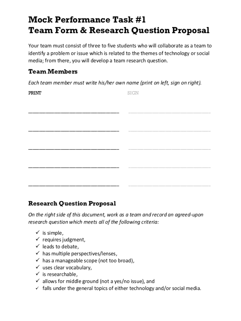 Fillable Online Sample Performance Tasks Fax Email Print - pdfFiller
