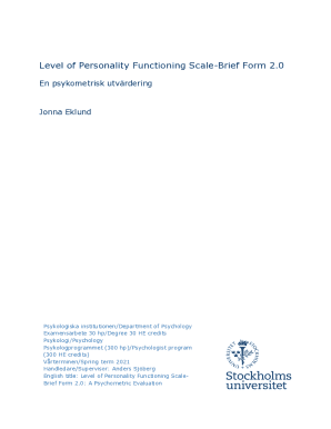 Fillable Online Level of Personality Functioning Scale-Brief Form 2.0 ...
