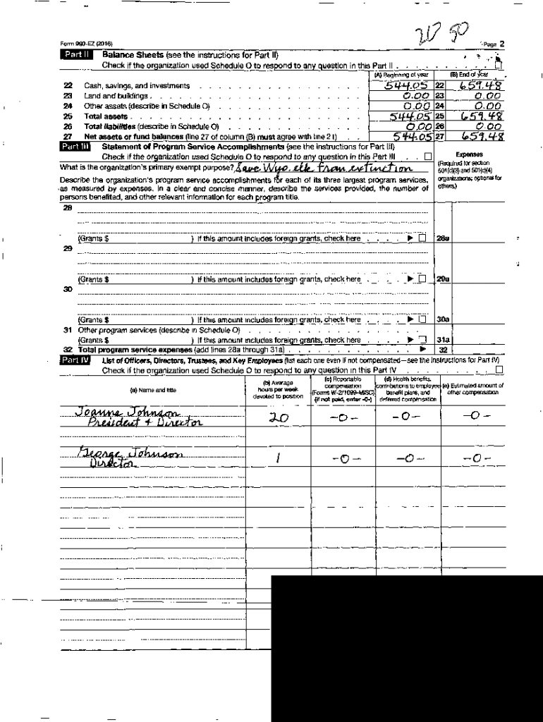 Fillable Online 2017 form 990 public inspection copy Fax Email Print - pdfFiller
