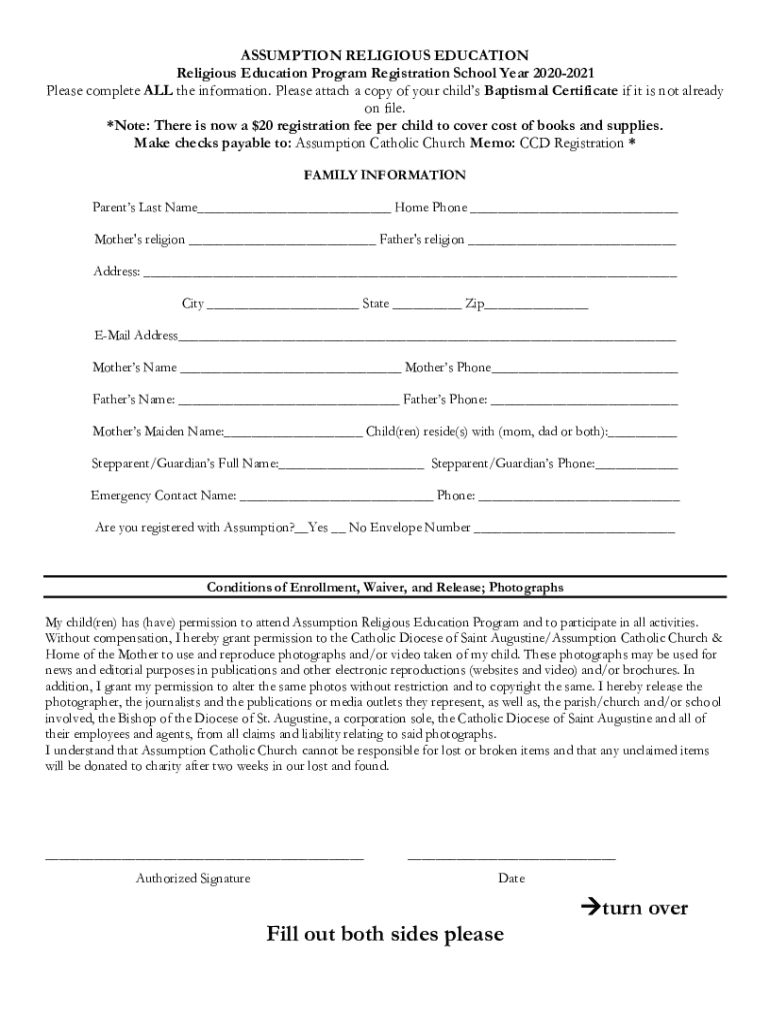 Fillable Online turn over Fill out both sides please Fax Email Print - pdfFiller