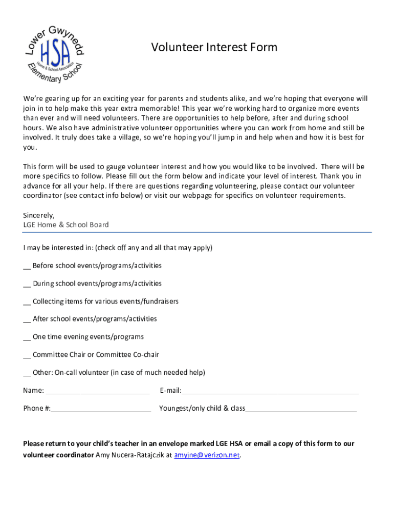 Fillable Online 30+ Volunteer Interview Questions Every Organization ...