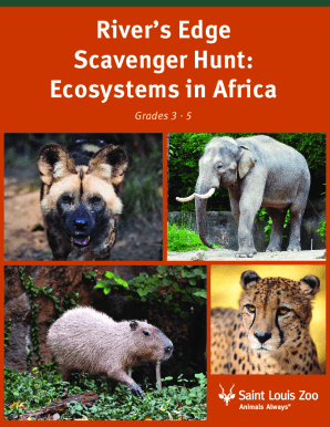 Fillable Online Africa Scavenger Hunt with Internet Task Cards for ...