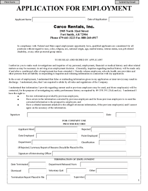Fillable Online Company Snapshot CARCO RENTALS INC Fax Email Print ...