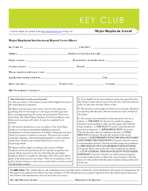 Fillable Online Major Emphasis Award Fax Email Print - pdfFiller