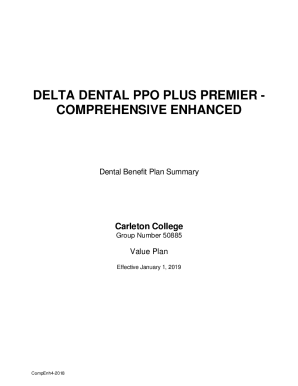 Fillable Online Outline of Coverage Delta Dental PPO Plus Premier ...