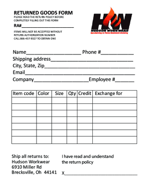 Fillable Online hww return form Fax Email Print - pdfFiller