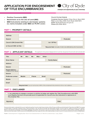 Fillable Online APPLICATION FOR ENDORSEMENT OF TITLE ... Fax Email Print - pdfFiller