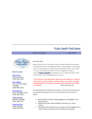 Fillable Online Public Health Field Notes - Virginia Department of ...