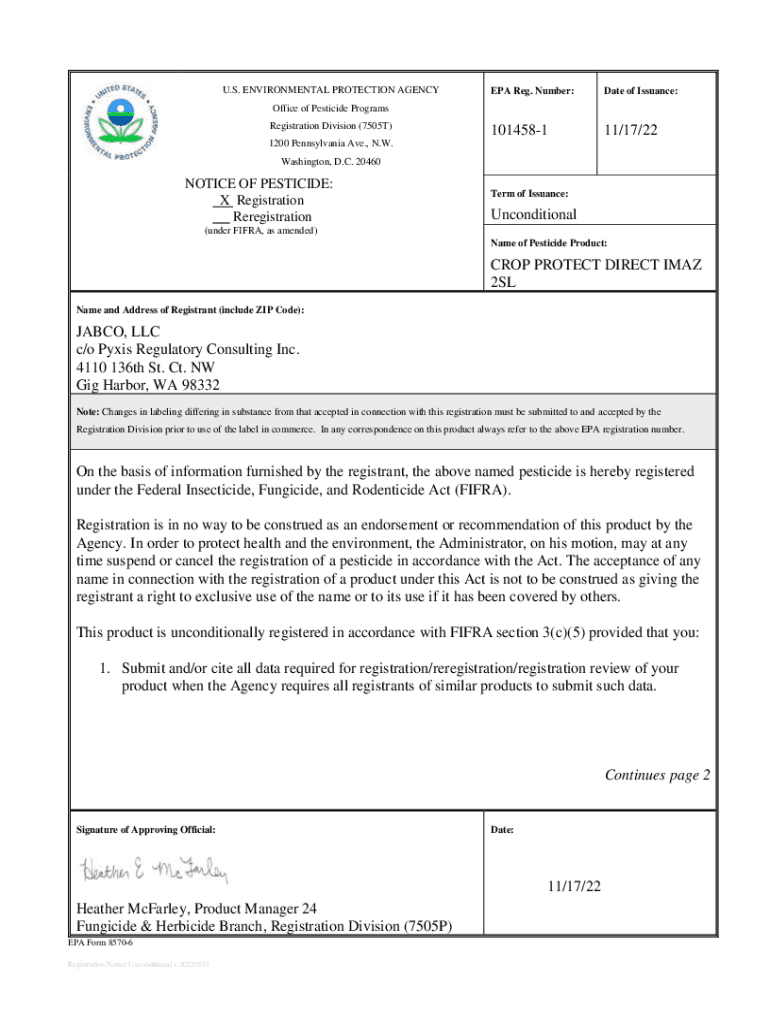 Fillable Online US EPA, Pesticide Product Label, Crop Protect Direct ...