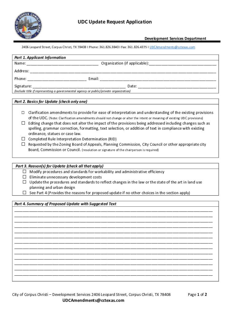Fillable Online Know Where You Live - Unified Development Code (UDC) Fax Email Print - pdfFiller