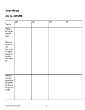 Fillable Online What is a Thought Diary in CBT? 5 Templates and ...