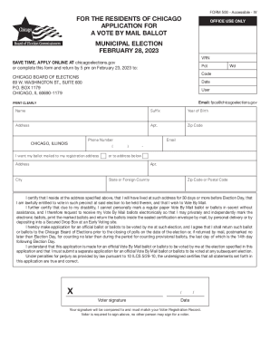 Fillable Online Chicago Board of Elections: Frequently Asked Questions ...