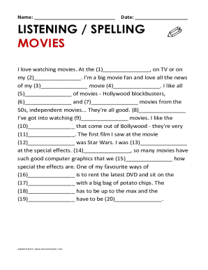 Fillable Online Listening Task 1 Listen to the text and CORRECT THE ...