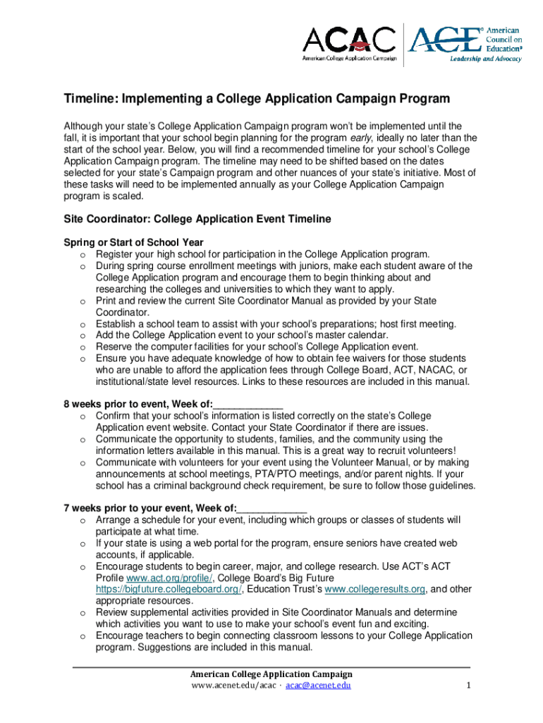 Fillable Online IMPLEMENTING A COLLEGE APPLICATION CAMPAIGN ... Fax ...