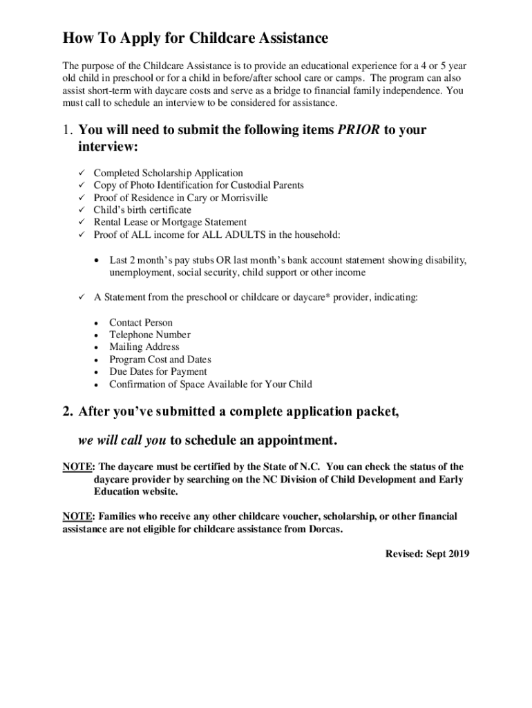 Fillable Online How To Apply for Childcare Assistance Fax Email Print ...