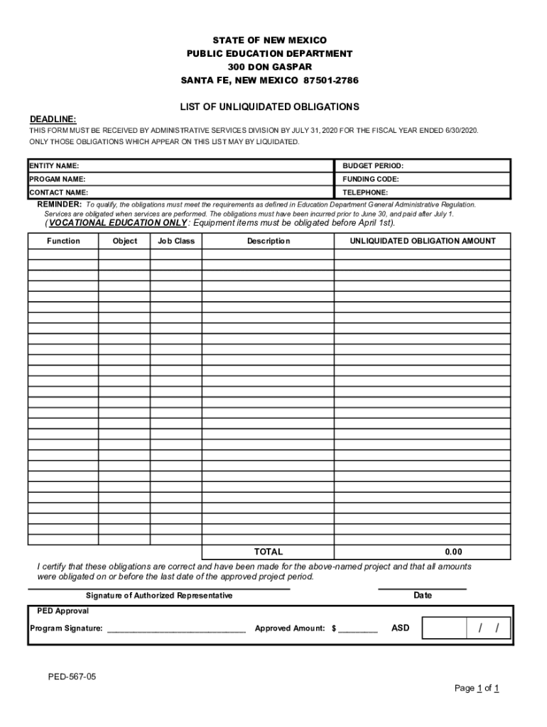 Fillable Online Fund 24175 Carl Perkins Unliquidated Obligations Form ...