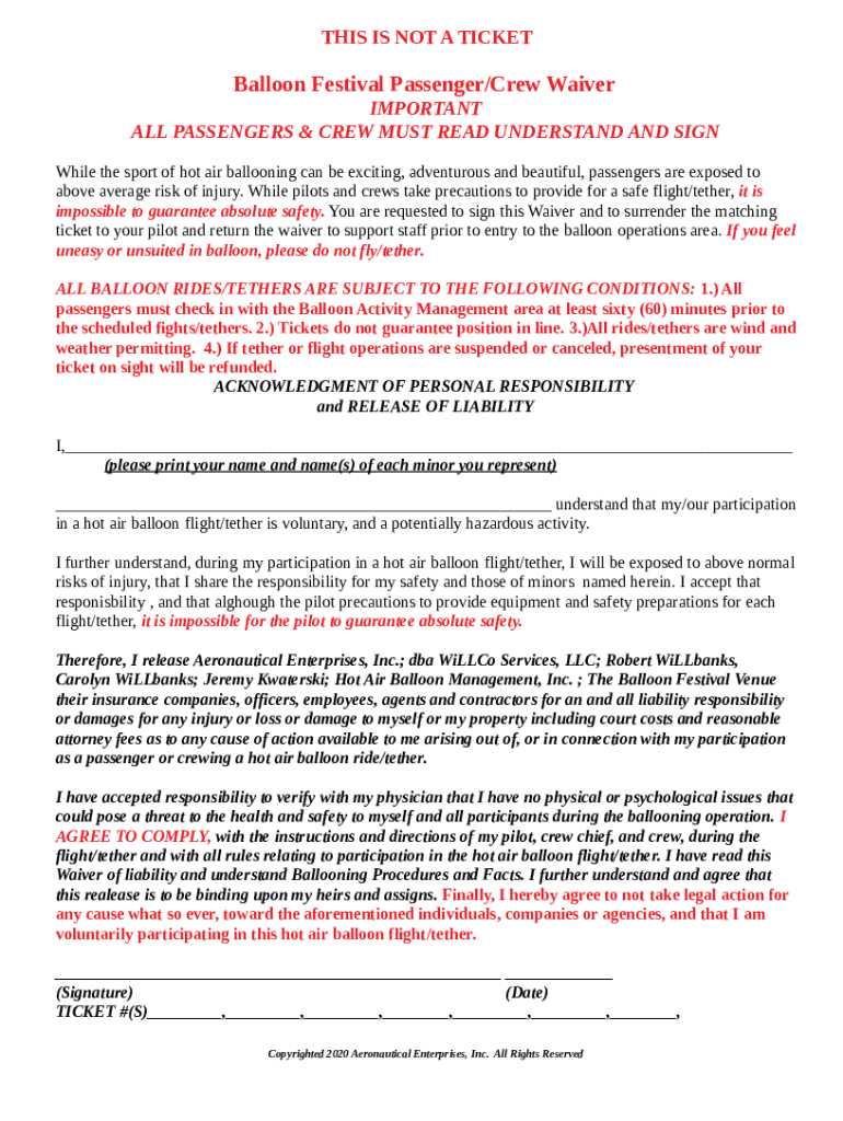 Fillable Online Non-University Passenger Waiver Form Fax Email Print ...