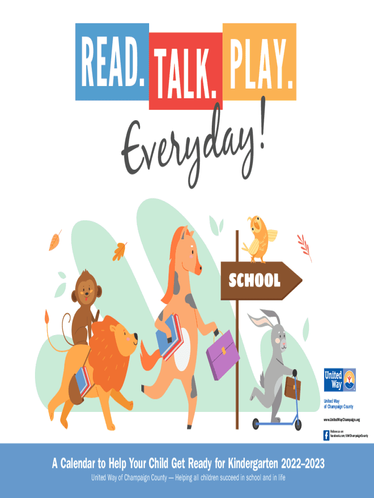 Fillable Online A Calendar to Help Your Child Get Ready for ...