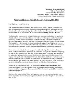 Fillable Online Science Fair 2023 - Info and Permission Form Fax Email ...