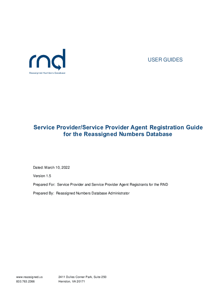 Fillable Online Your Role as a Resp Org in The All-New Reassigned ...