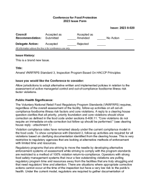 Fillable Online Amend VNRFRPS Standard 3, Inspection Program Based On HACCP Principles Fax Email ...