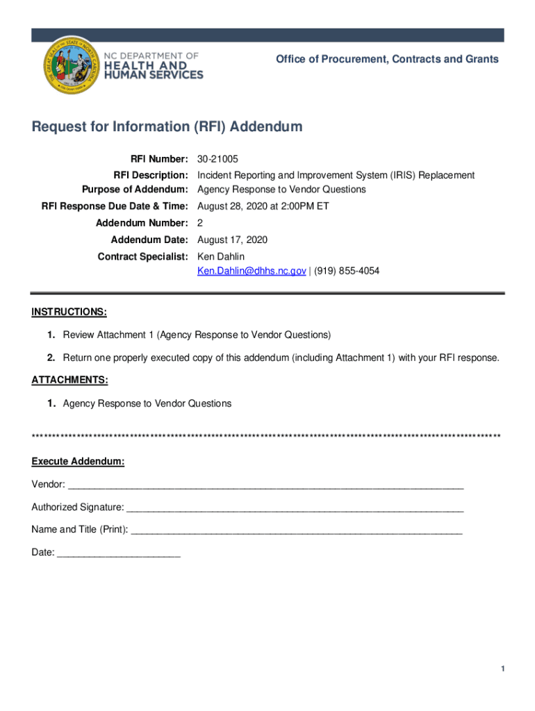 Fillable Online Notice of Request for Information (RFI) on Ensuring the ...