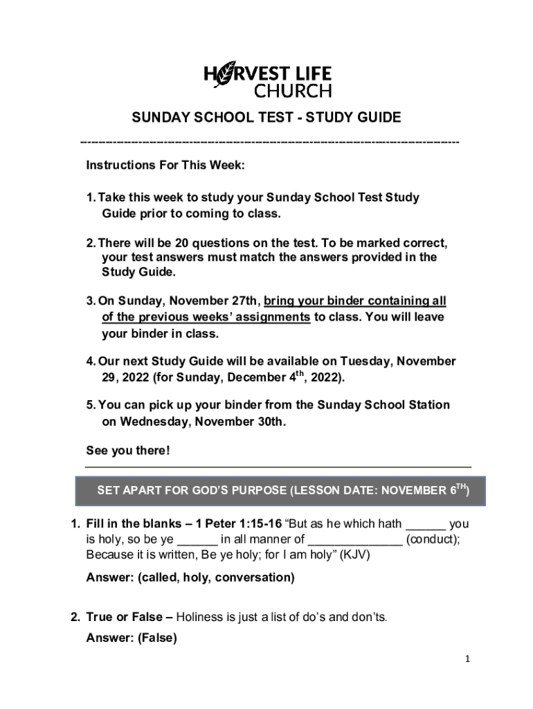 Fillable Online Which Sunday school lesson are you teaching, or ...