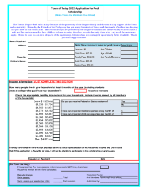 Fillable Online Wagner Memorial Pool - Swim Lessons Fax Email Print - pdfFiller