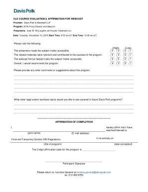 Fillable Online Course Evaluation Form Fax Email Print - pdfFiller