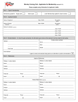 Fillable Online Application for New Member - Owners' P&I Fax Email ...