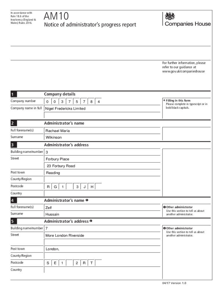 Fillable Online Rule 18.6, The Insolvency (England and Wales) Rules ...